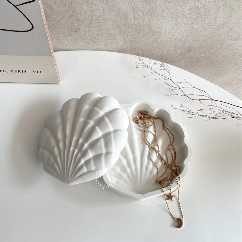 Jual ALANA Shell tray | Tray Aesthetic | Jewelry Tray | Props foto ...