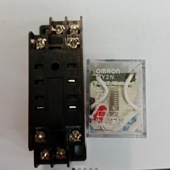 Jual set relay omron my2n 220v +soket | Shopee Indonesia