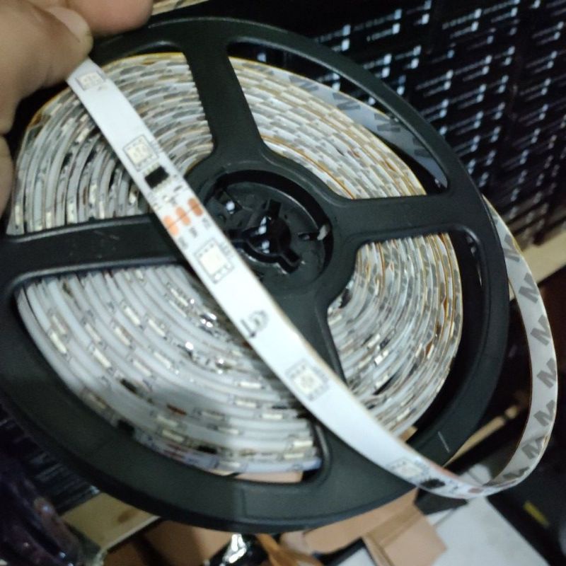 Jual LED strip RGB running 12V 1ic 3Led 5 meter LED plafon/ kabin ...