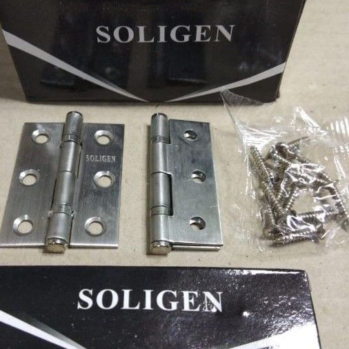 Jual ENGSEL TIPIS STAINLESS STELL 2 1/2" INCH SOLIGEN/ ENGSEL JENDELA ...