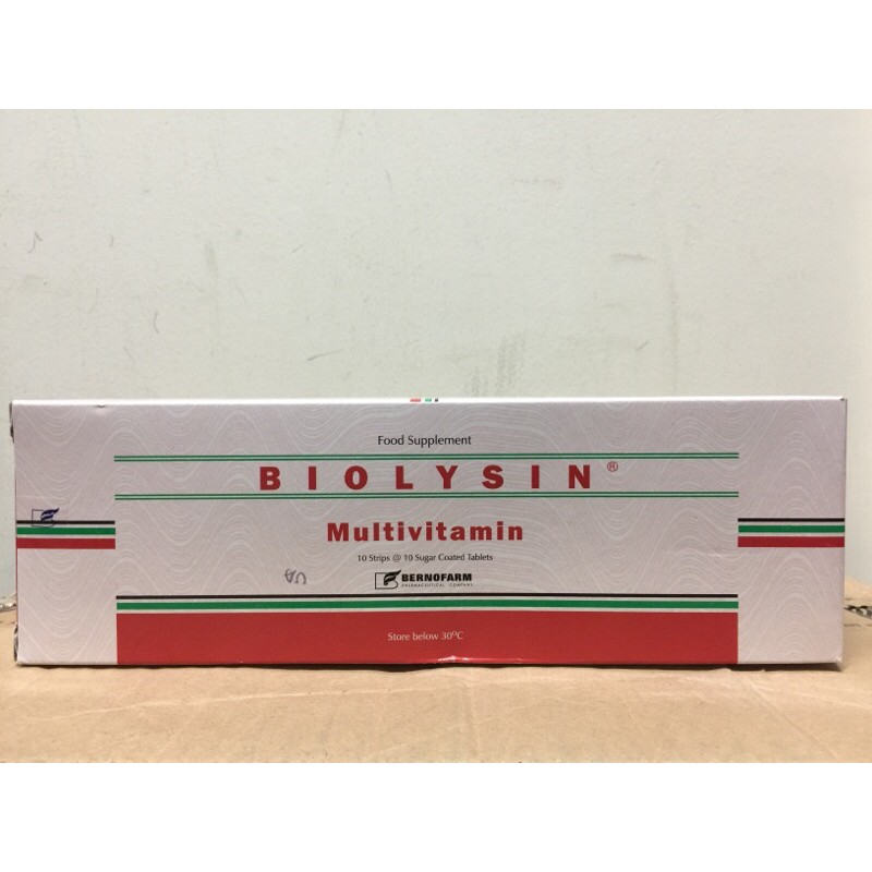 Jual Biolysin tablet Multivitamin / box isi 10 strip | Shopee Indonesia