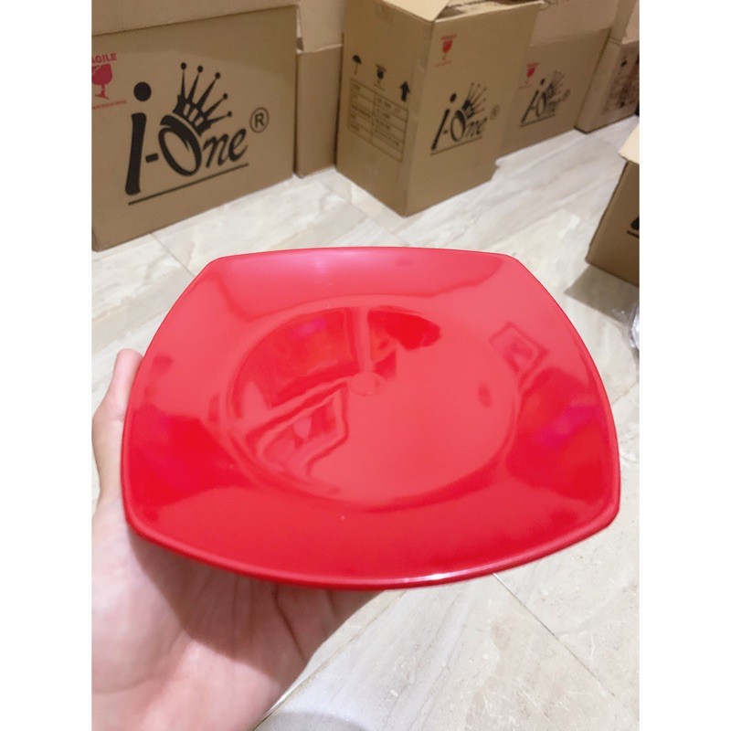 Jual [ I-One ] Piring Corel Kecil / Piring Persegi Kecil / Piring Fiber ...
