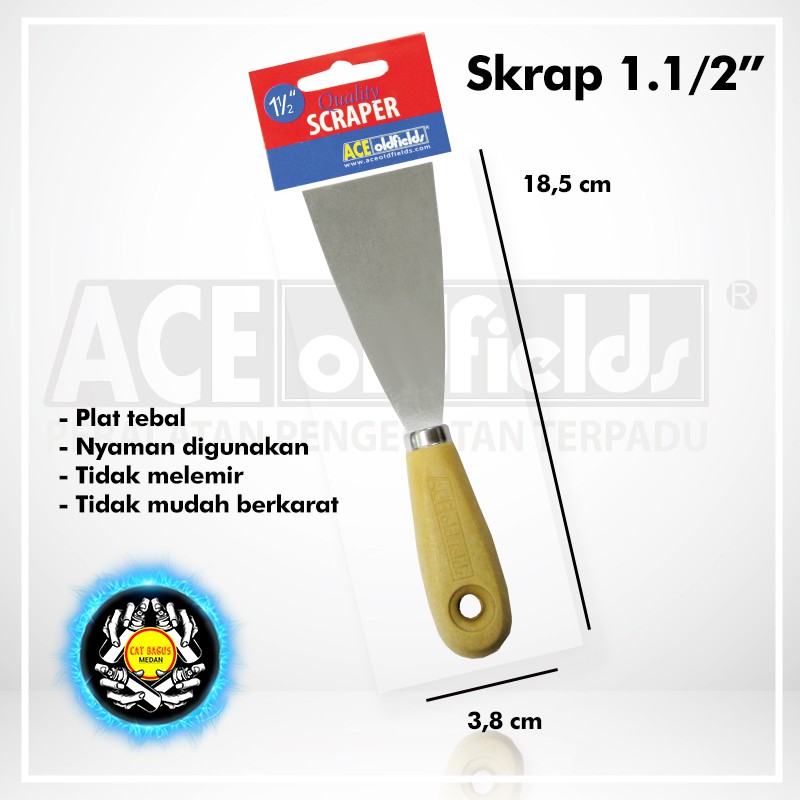 Jual KAPE SKRAP 1,5" 1.5 1,5 INCH ACE OLDFIELDS SCRAPER SEKRAP 1,5 INCI ...