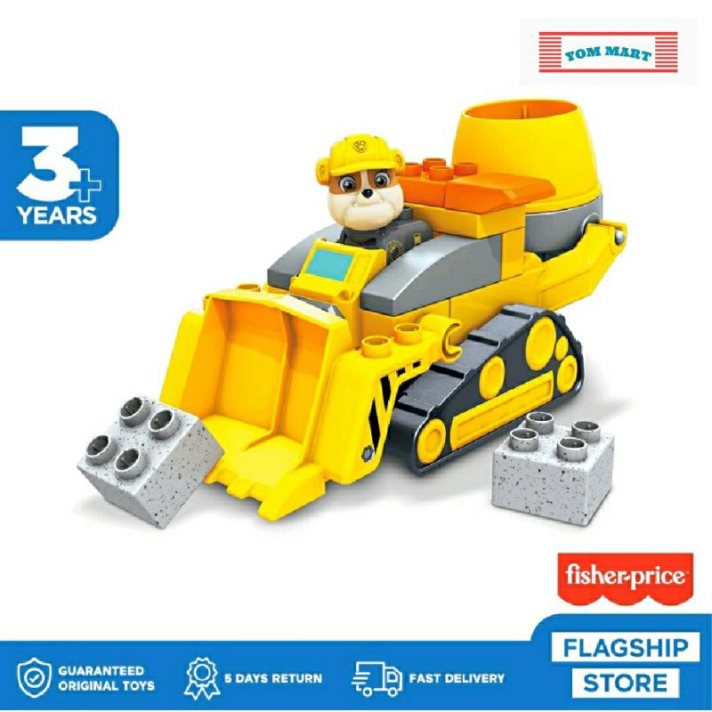 Jual FISHER PRICE MEGA BLOCK PAW PATROL RUBBLE TRUCK 3+ 17PCS | Shopee ...