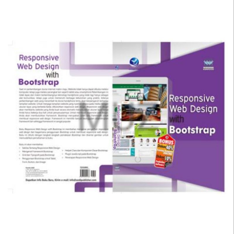 Jual Buku Responsive Web Design With Bootstrap Penulis: Wahana Komputer | Shopee Indonesia