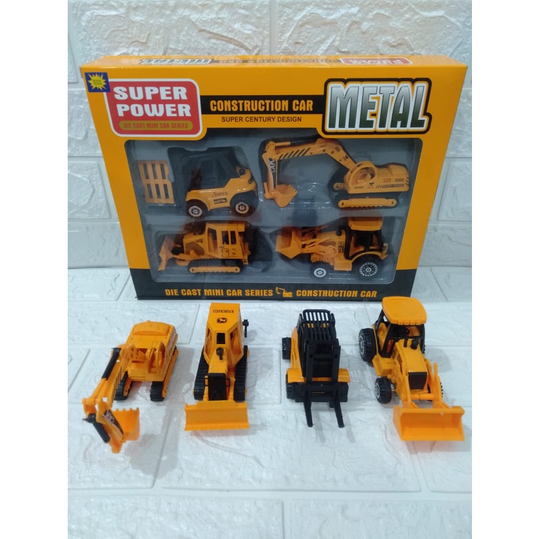 Jual MAINAN ANAK CONTRUCTION CAR METAL/MAINAN ANAK DIECAST METAL ISI ...