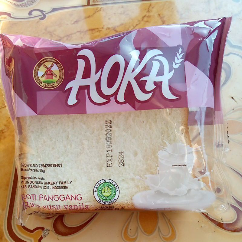 Jual AOKA Roti Panggang Lumer Lembut Viral Rasa Vanila | Shopee Indonesia