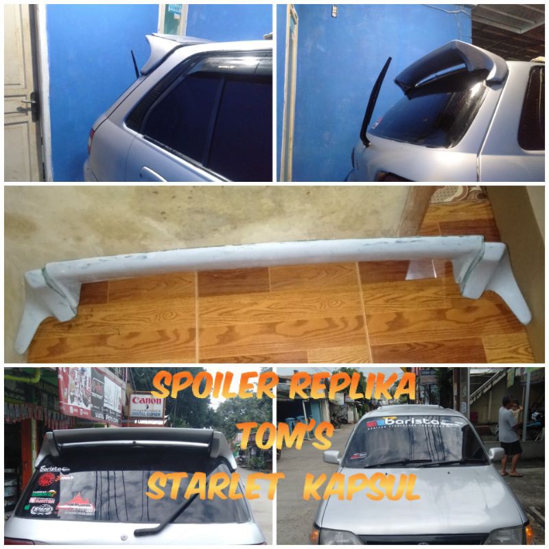 Jual Spoiler Starlet kapsul model Toms | Shopee Indonesia