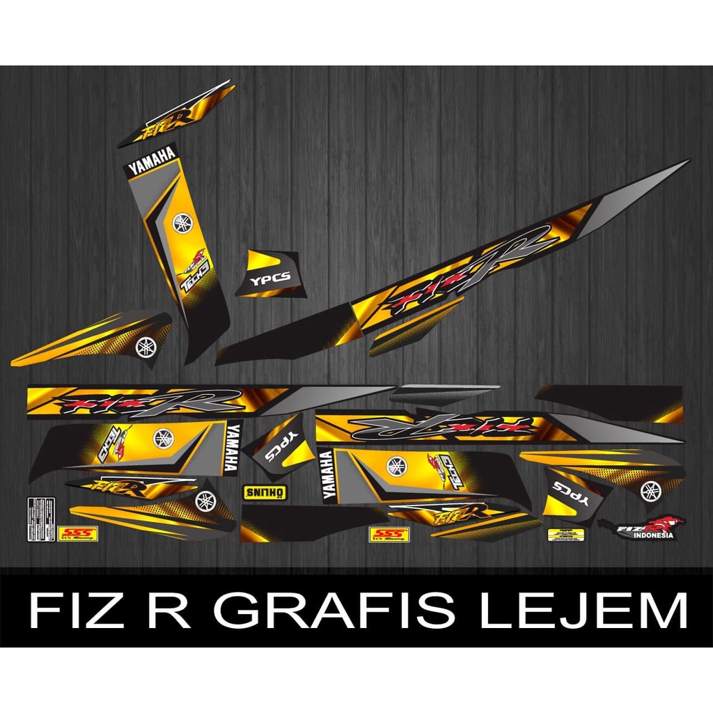 Jual STIKER STRIPING MOTOR YAMAHA FIZ R GRAFIS LEJEM | Shopee Indonesia
