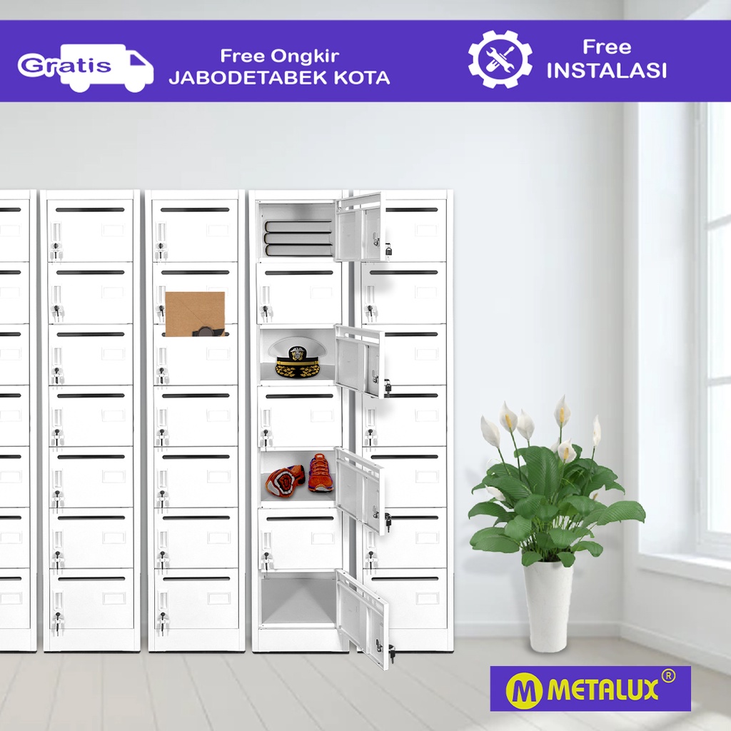 Jual METALUX KAMA VIII - Loker Besi 8 Pintu | Metal Locker Mail Box ...