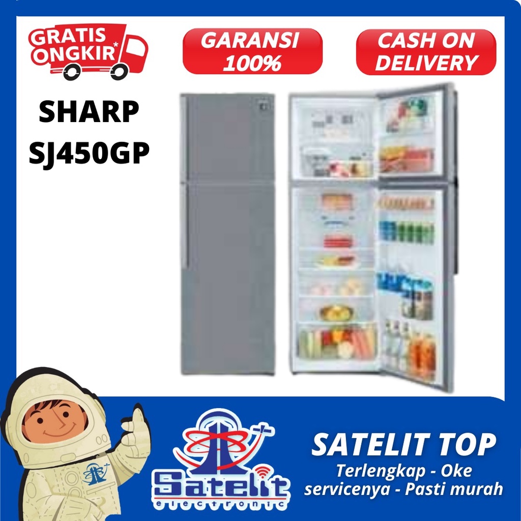Jual KULKAS / REFRIGERATOR / LEMARI ES SHARP SJ-450GP-SD | Shopee Indonesia
