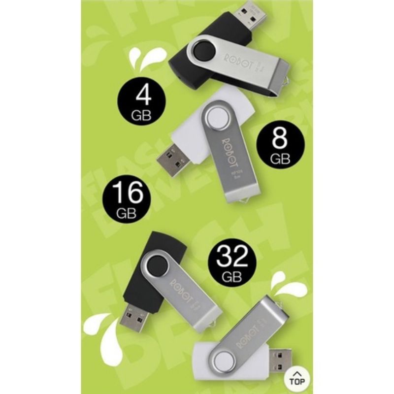 Jual Flashdisk Robot USB 2.0 4GB 8GB 16GB 32GB RF104 RF108 RF116 RF132 ...