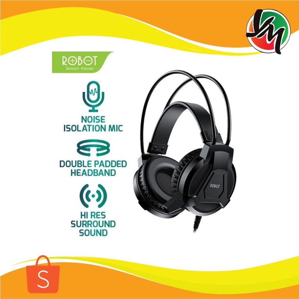 Jual HEADSET GAMING ROBOT RH-P10 Model PH-P10 | Shopee Indonesia