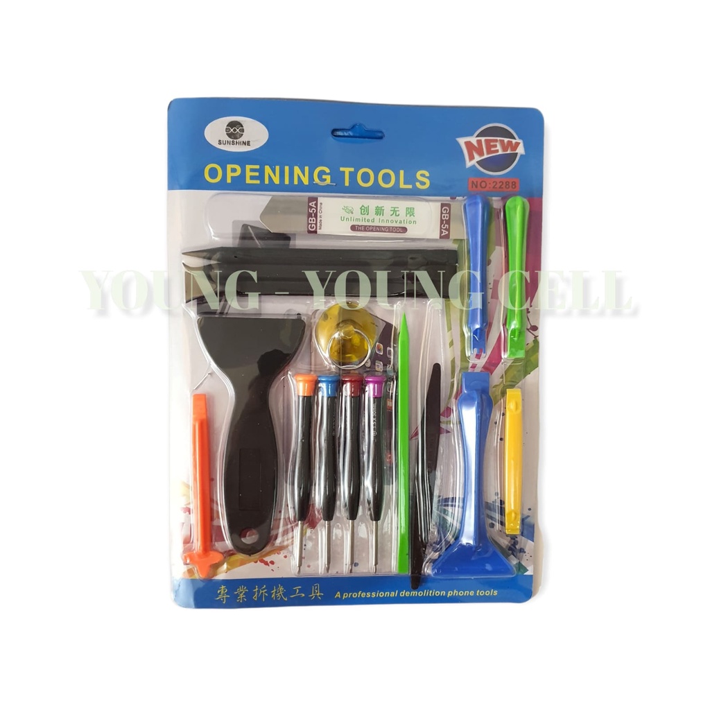 Jual OPENING TOOLS 2288 + OBENG + PINSET / ALAT BUKA LCD TOUCHSCREEN ...