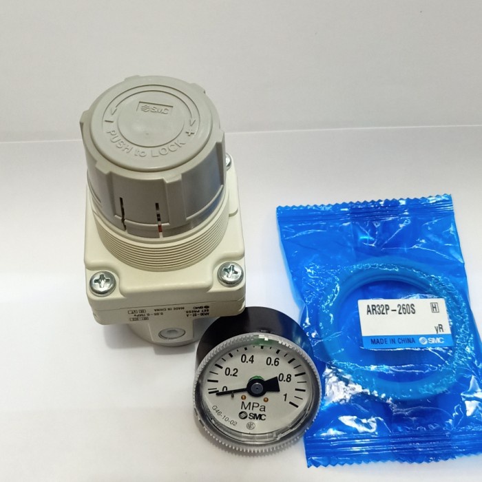 Jual Regulator pneumatic SMC AR30-02-A port 1/4"inch + gauge original japan | Shopee Indonesia