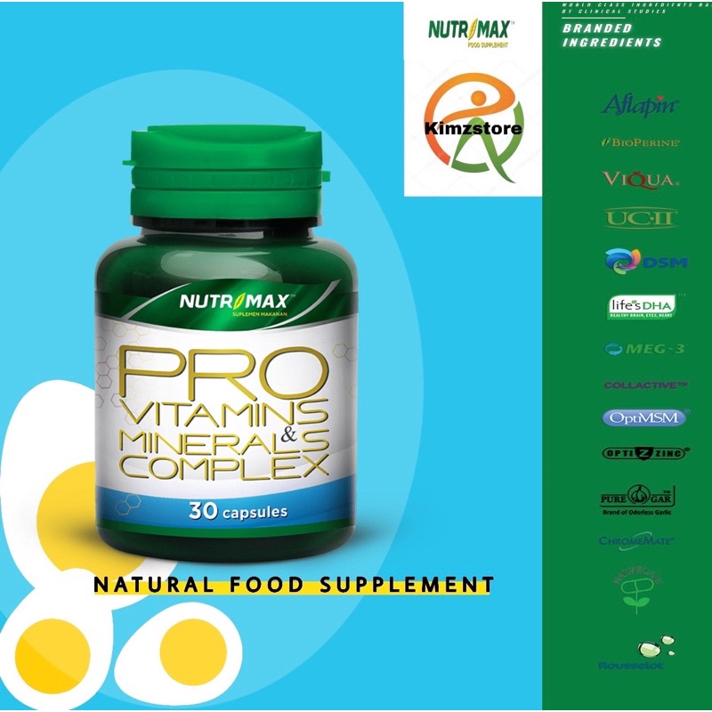 Jual Nutrimax Pro Vitamin & Mineral Complex 30 Capsul / Kalsium / Daya ...