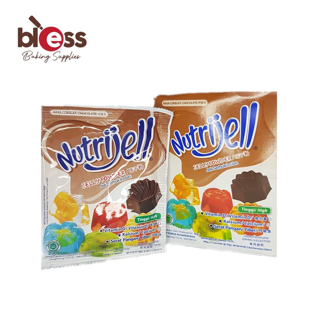 Jual NUTRIJELL 15 GR / BUBUK AGAR JELLY PUDDING INSTAN NUTRIJEL / BOX ...