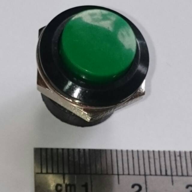 Jual PUSH BUTTON SWITCH SAKLAR TEKAN TOMBOL TEKAN 16 MM HIJAU GREEN | Shopee Indonesia