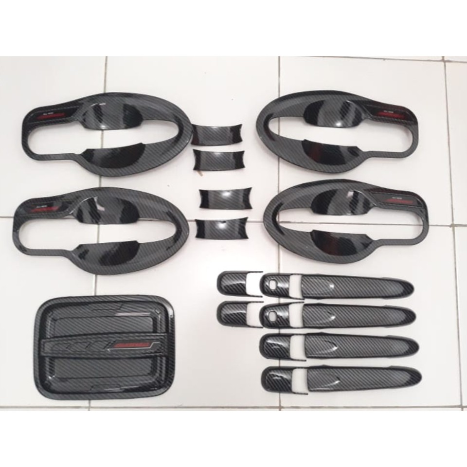 Jual Paket outer handle + tank cover all new avanza carbon | Shopee Indonesia