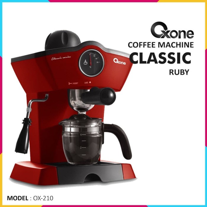 Jual Oxone OX-210 Classic Ruby Coffee Machine / Pembuat Kopi Professional | Shopee Indonesia