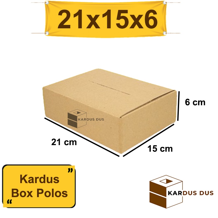 Jual Kardus Box Packing / Dus Karton Polos 21 x 15 x 6 cm Single Wall ...