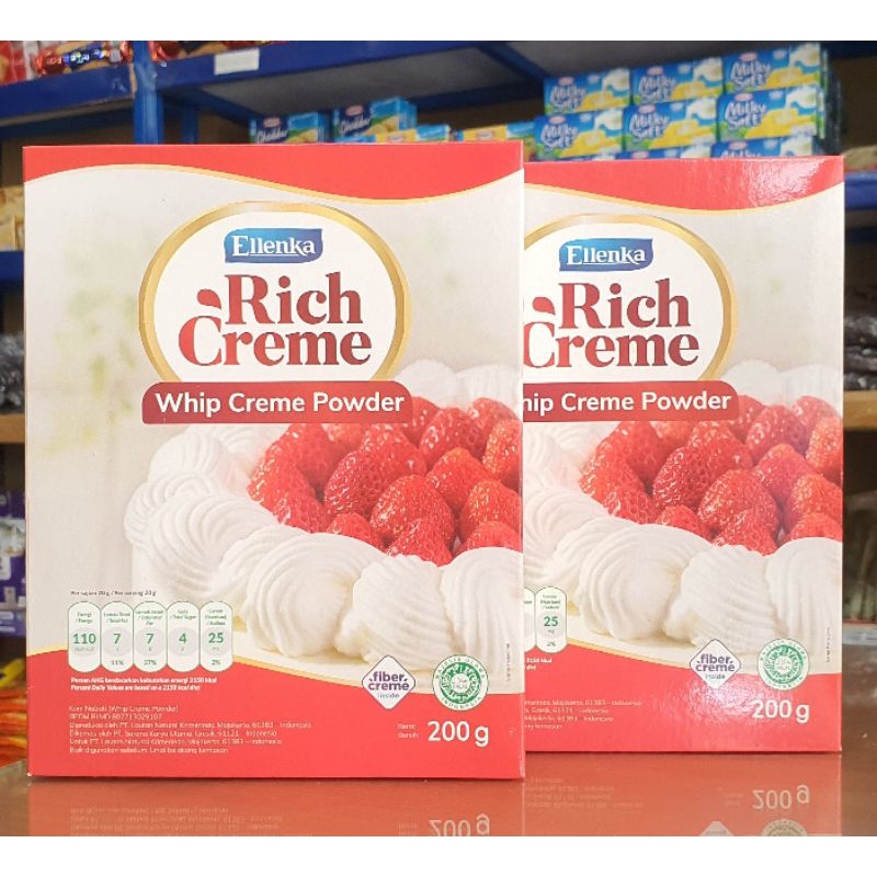 Jual Rich Creme Whipping Cream / Whipping Cream Rich Creme 200Gr ...