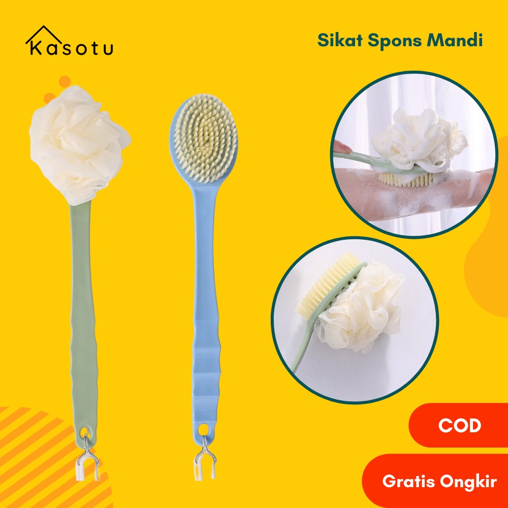 Jual Perlengkapan Sikat Spons Sponge Untuk Mandi Shower Puff Punggung ...