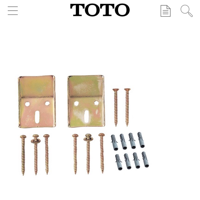 Jual BRACKET WASTAFEL (hangers and screw) TOTO TL220D | Shopee Indonesia