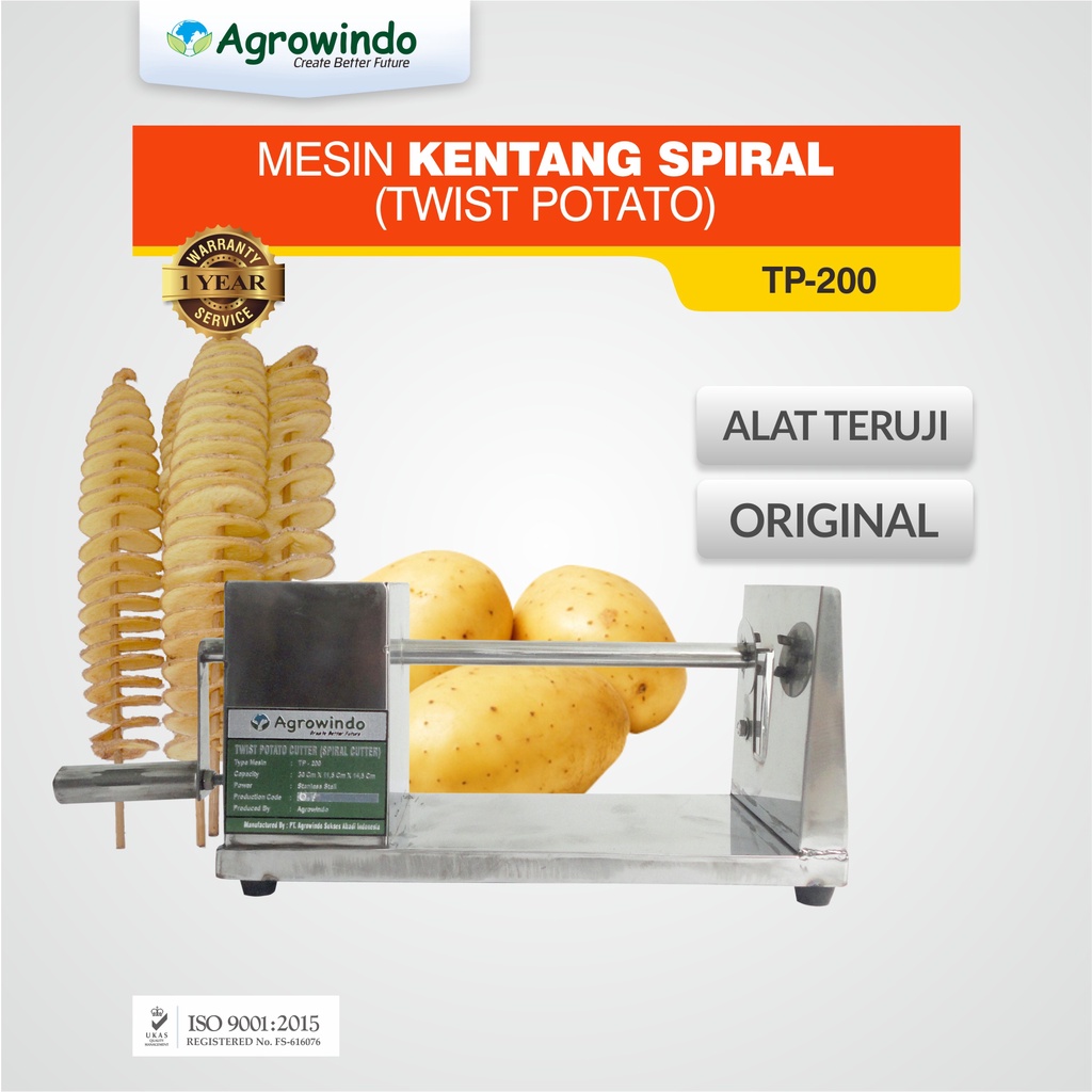 Jual Mesin Twister Potato Kentang Spiral TP-200 | Shopee Indonesia