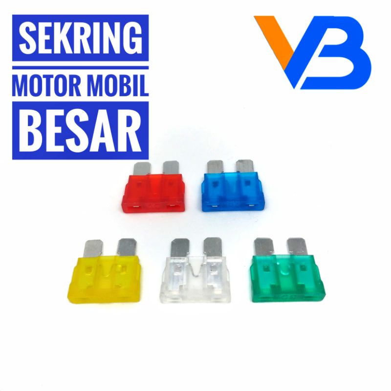 Jual [100pcs] Sekring Motor Sekring Mobil Sikring Motor Sikring Mobil ...