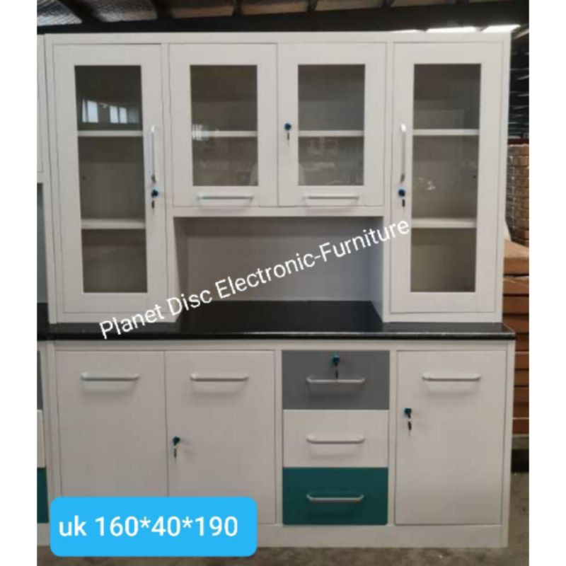 Jual Kitchen Set Besi Lemari Dapur Lemari Sayur Rak Dapur 4 pintu ...