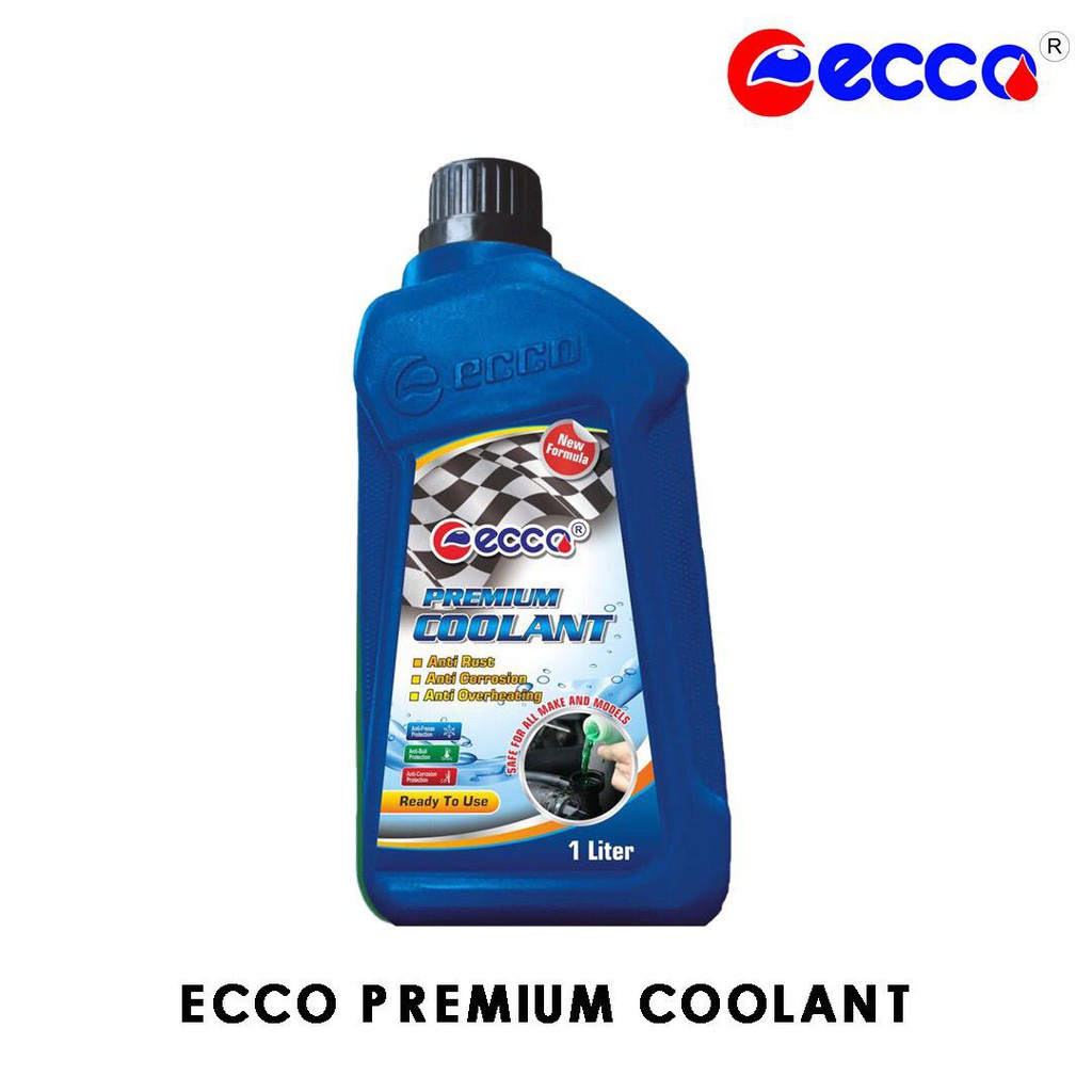 Jual Air Radiator Coolant ECCO PREMIUM 1L | Shopee Indonesia