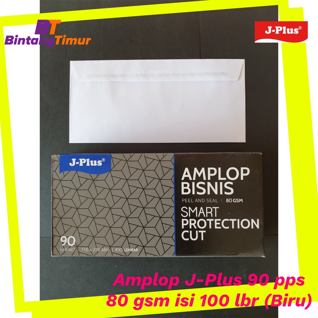 Jual Amplop Kabinet 90 JPlus Biru 80 gsm isi 100 lembar | Shopee Indonesia