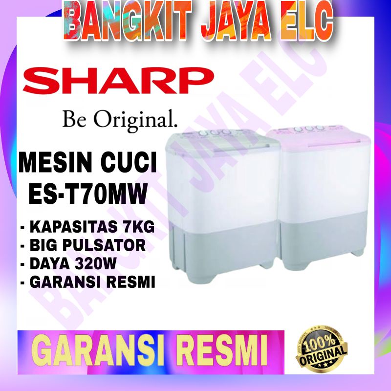 Jual Mesin cuci sharp 2 tabung 7 kg puremagic. Mesin cuci 2 tabung ...