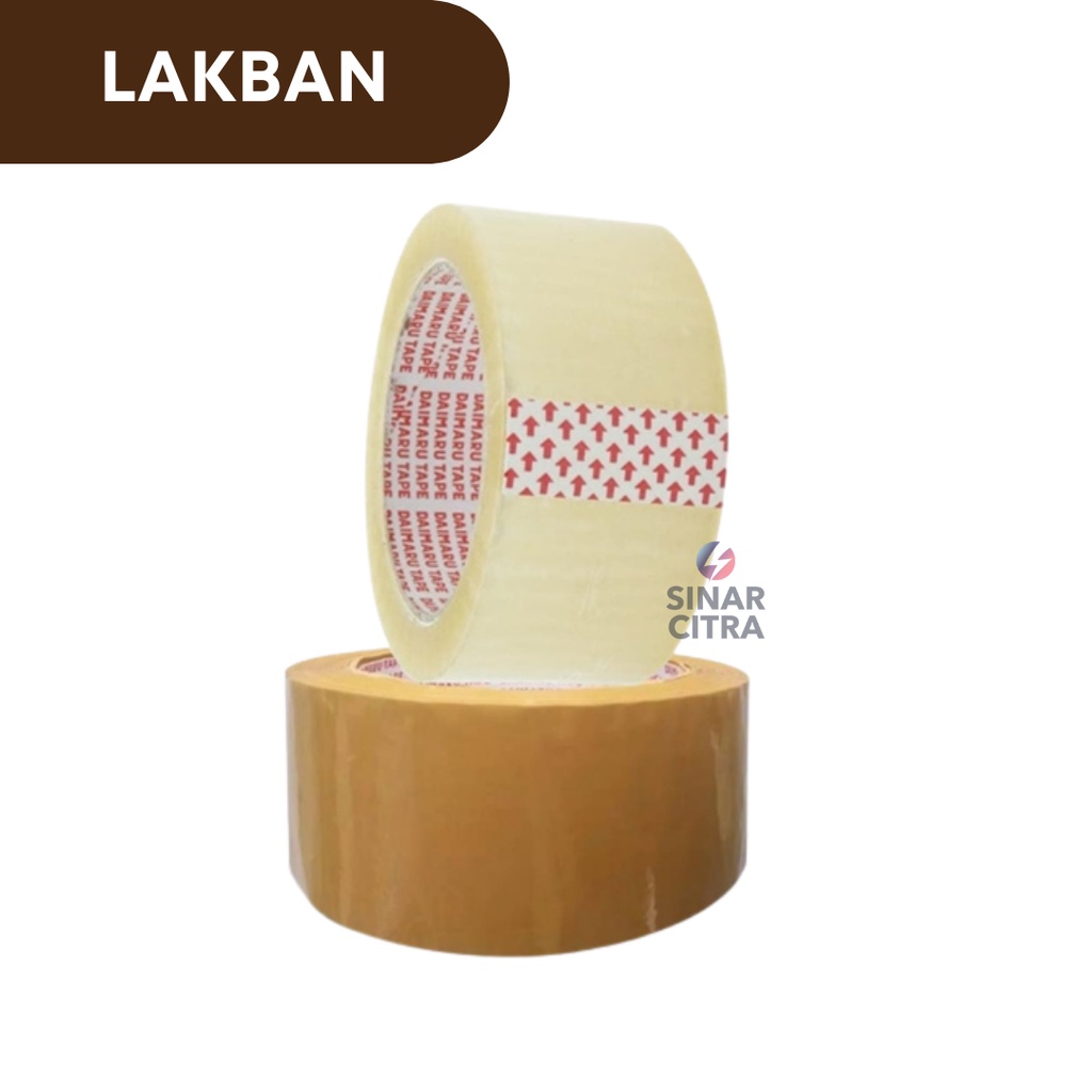 Jual Lakban/Isolasi/Solatip - Lakban Bening/Coklat - Super Lengket ...