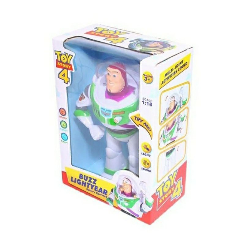 Jual Mainan Robot Toy Story 4 Buzz Lightyear Ada Suara Dan Lampu ...