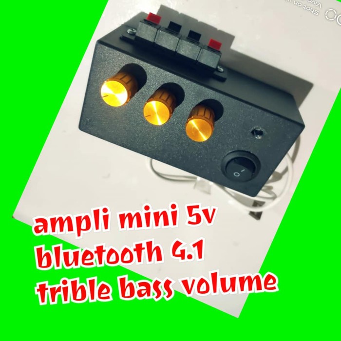 Jual Ampli mini bluetoot 5v stereo Tone control volume bass trible ...