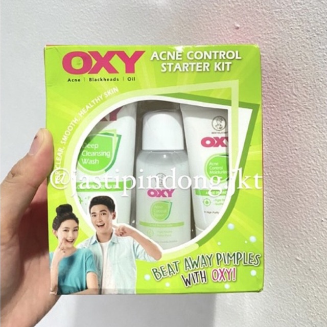 Jual OXY Acne Control Starter Kit Trial Kit 3 in 1 | Shopee Indonesia
