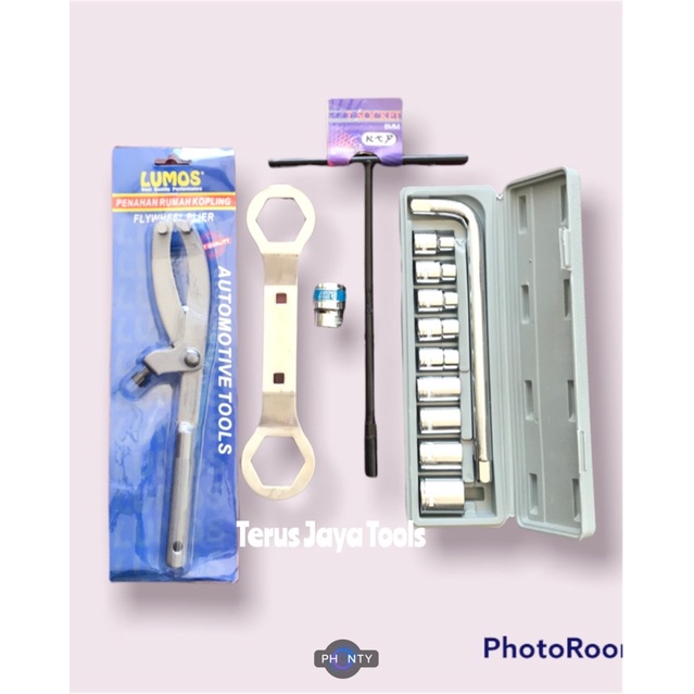 Jual PAKET KOMPLIT Treker CVT + Kunci 39x41 + Kunci T 8mm + Mata Sok Set 10 Pcs + Mata Sok 22 MM ...