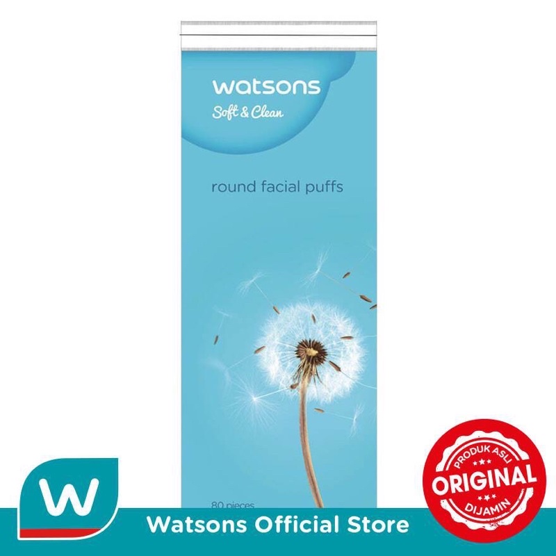 Jual Watsons Round Facial Cotton Puffs 80s - kapas watsons, kapas oval ...