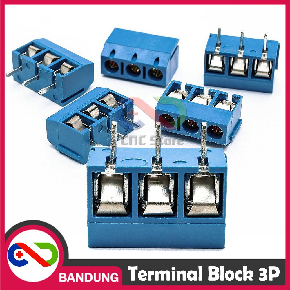 Jual TERMINAL PCB BLOCK SCREW 3 PIN KF301-3P BLUE BIRU | Shopee Indonesia