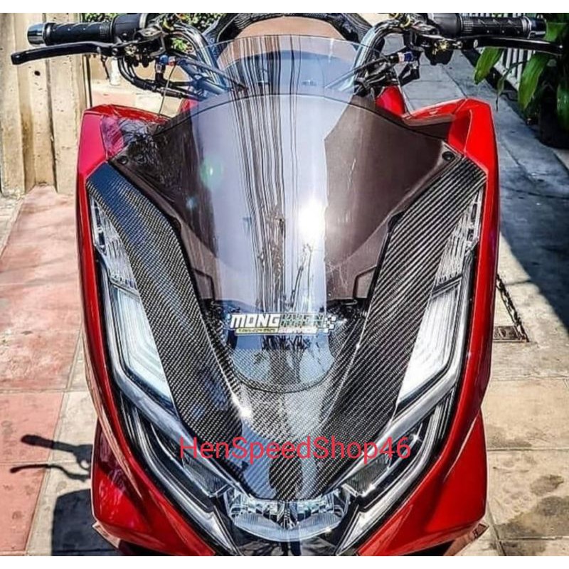 Jual windshield pcx 160 - visor pcx 160 winsil pcx 160 pendek | Shopee ...