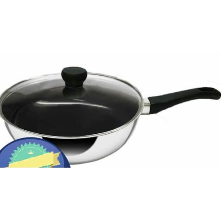 Jual Maspion SSP311 - Fry Pan wok 26 cm Capsule with Glass Cover (NS ...