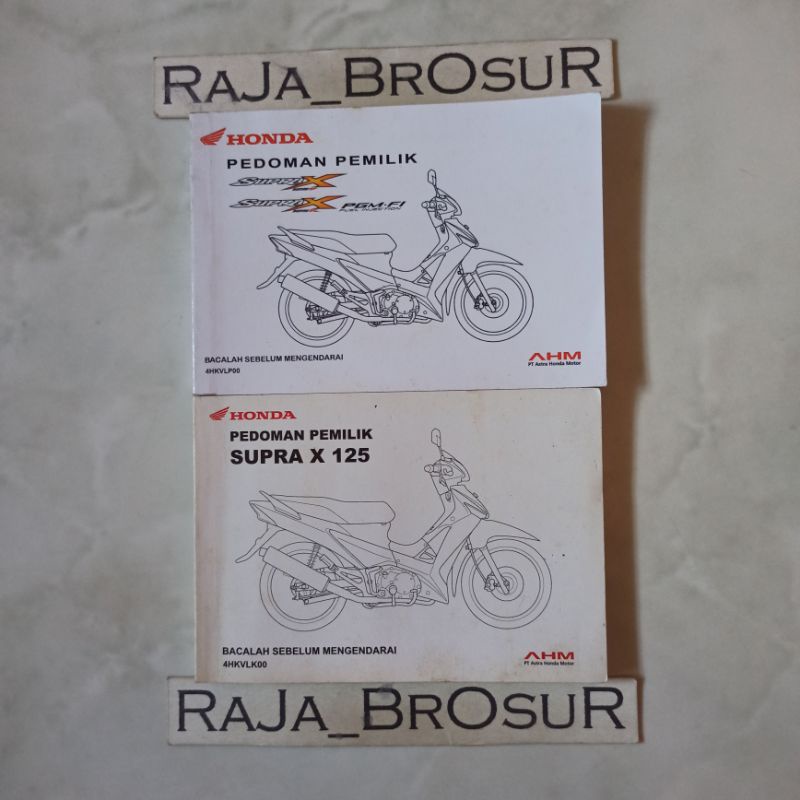 Jual Buku pedoman pemilik Honda Supra X 125 D/Supra X 125 R PGM FI ...