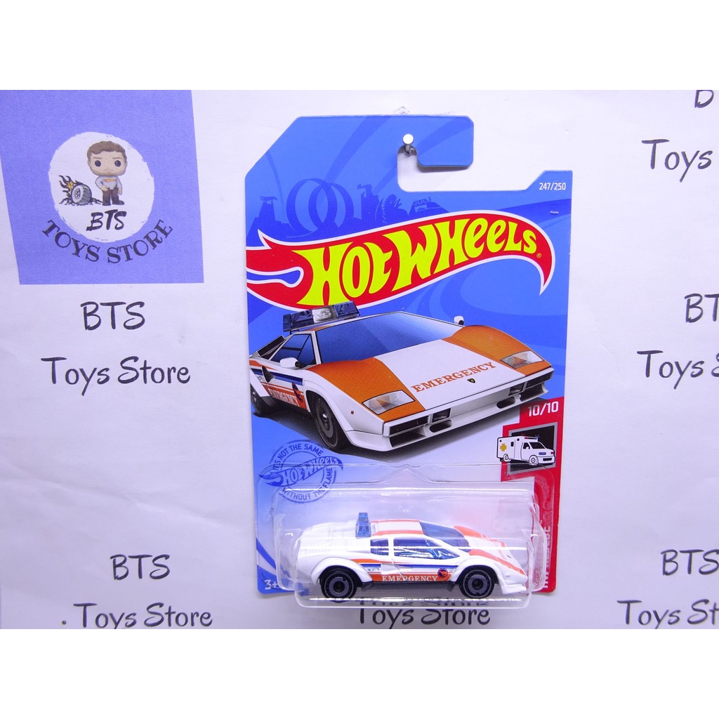 Jual Hot Wheels TH REG Lamborghini Countach Police Car Putih ...