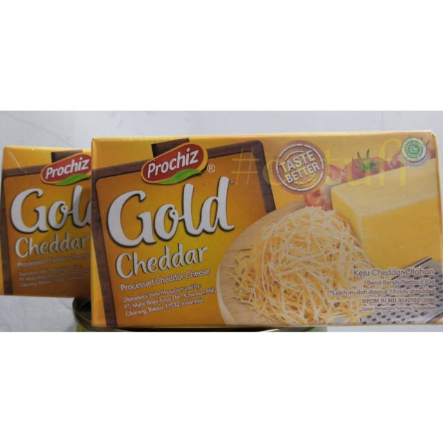 Jual KEJU PROCHIZ GOLD CHEDDAR 170GR | Shopee Indonesia