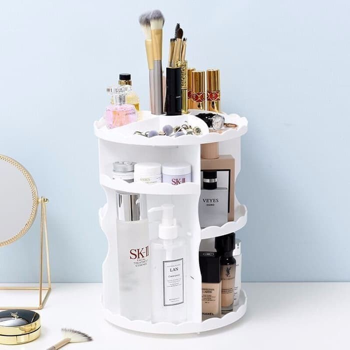 Jual Rak Kosmetik Putar 360° Plastik | Shopee Indonesia