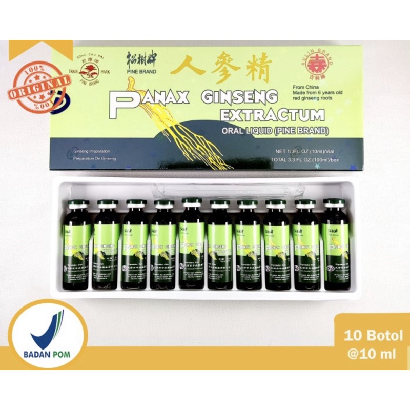 Jual Panax Ginseng Extractum Oral Liquid Kui Lin Brand 10 Ml X 10 Ml