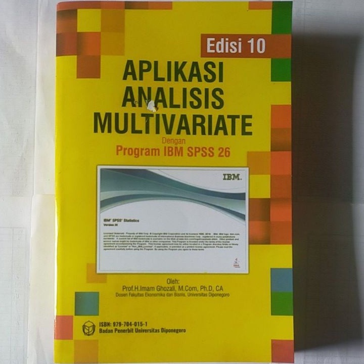 Jual Aplikasi Analisis Multivariate Edisi 10 dengan Program IBM SPSS 26 | Shopee Indonesia