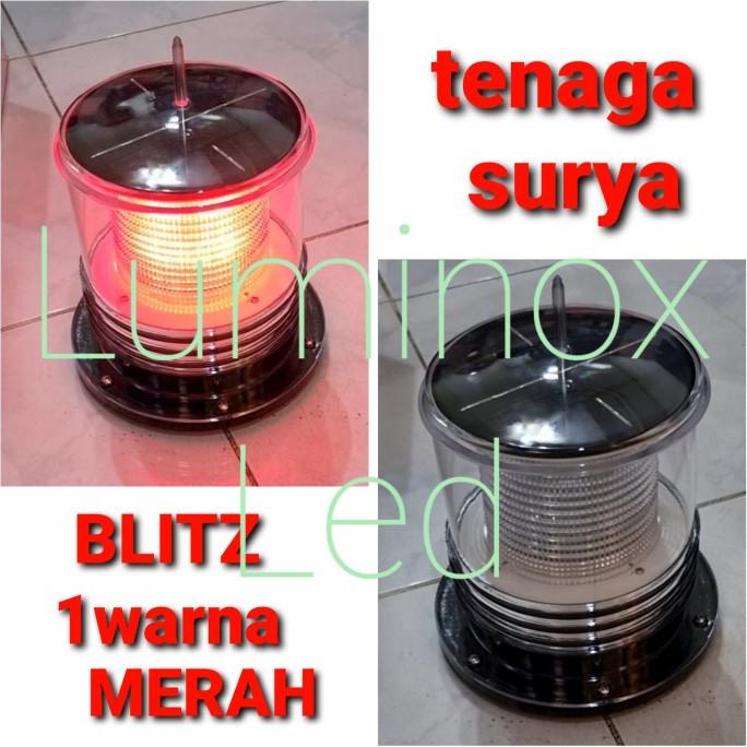 Jual Lampu Navigasi Signal Led 18Led Menara Tower Solar Panel Surya ...
